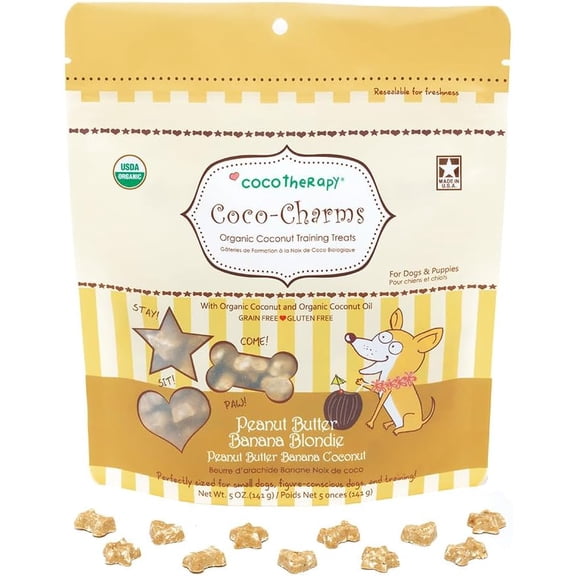 CocoTherapy Coco-Charms Training Treats, 100% USDA Certified Organic ...
