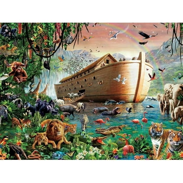 Educa 33,600 Piece Wild Life Puzzle with Wheeled Wooden Carry Case ...