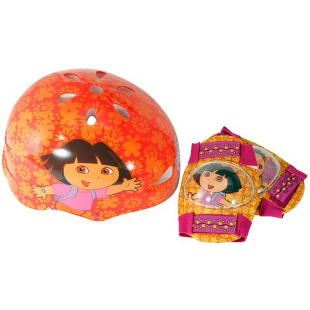 Dora the Explorer Girls' Toddler Helmet and Pads Value Pack - Walmart ...
