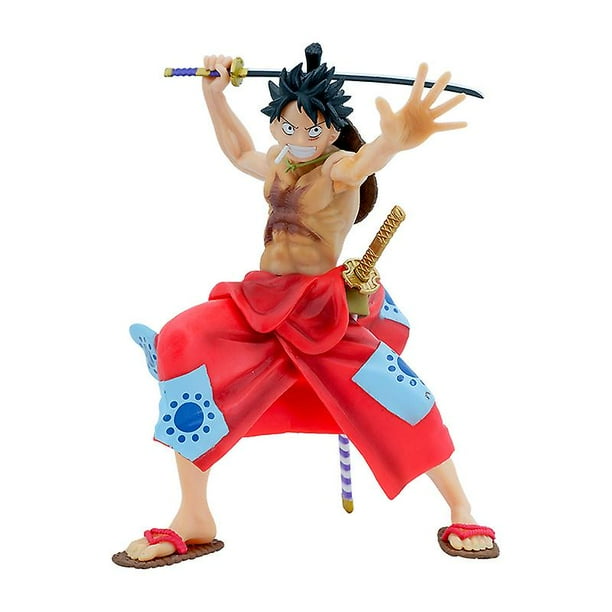 One Piece Kimono Luffy Wano Country Armed Color Luffy Boxed Hand Model ...