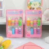 7Pcs Set Sanrio Hello Kitty My Melody Pen Cap Eraser Kawaii Summer ...