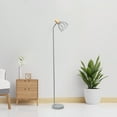 Simple Designs 55.91" Industrial Farmhouse Fusion Adjustable Cage Wire ...