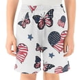 BZSMCE Adjustable Drawstring Casual Shorts With Love Butterfly Pattern ...