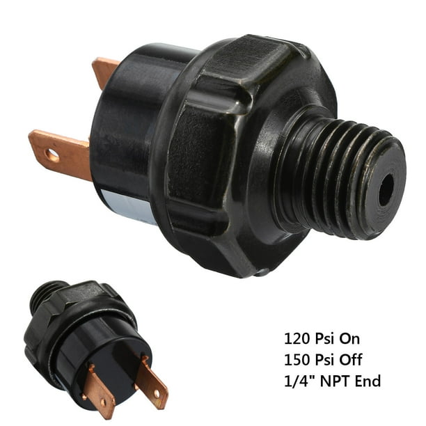 Air Compressor Tank Pressure Switch 120 PSI On - 150 PSI Off Air Ride ...