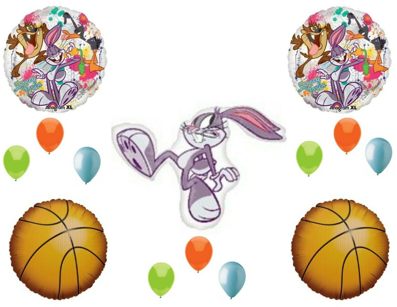 Space Jam 2 Looney Tunes Happy Birthday Party Balloons Decoration Bugs ...
