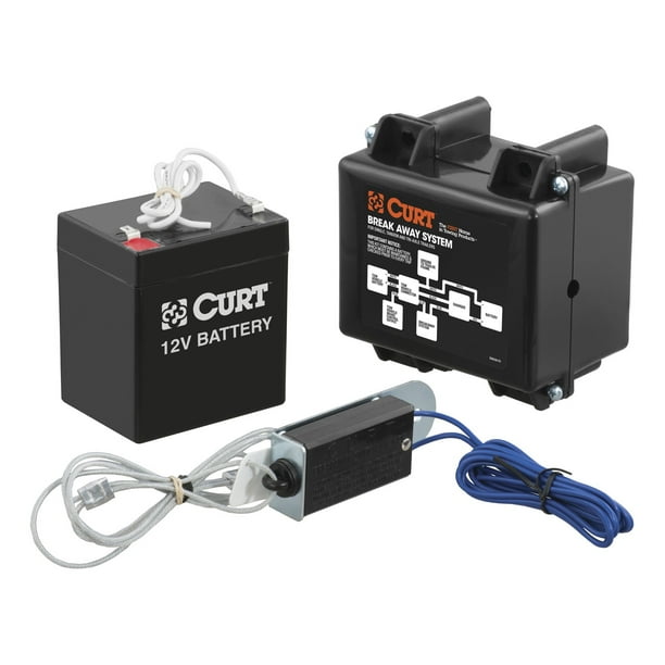 CURT 52041 Soft-Trac 1 Trailer Breakaway Switch Kit System with Battery ...