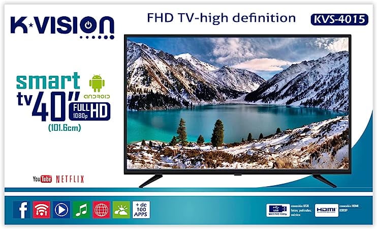 Television K-vision 40 Pulgadas Smart TV Full HD Android /KVS-4015 ...
