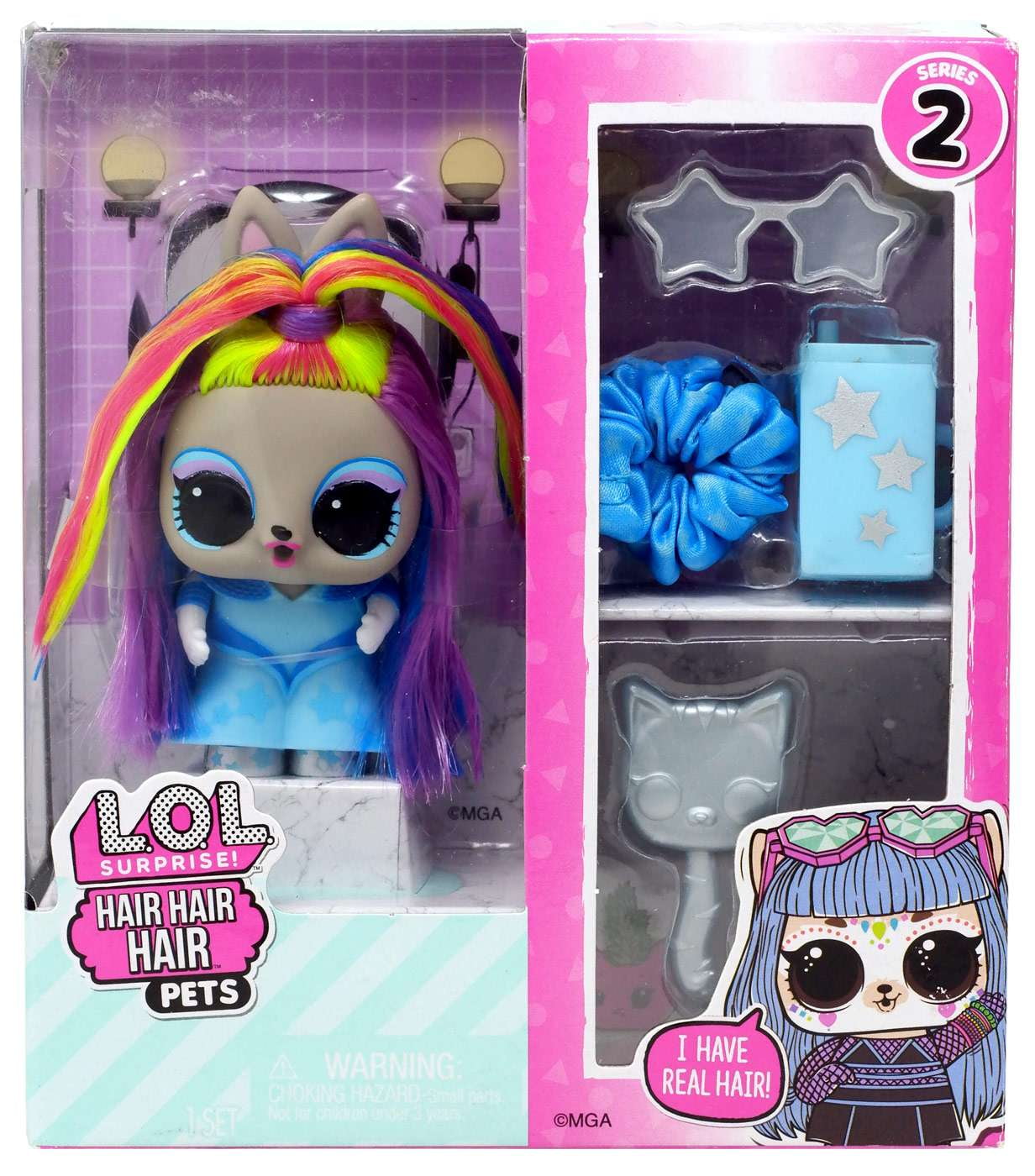 LOL Surprise Hair Hair Hair Series 2 Funky Bunny Fashion Doll - Walmart.com