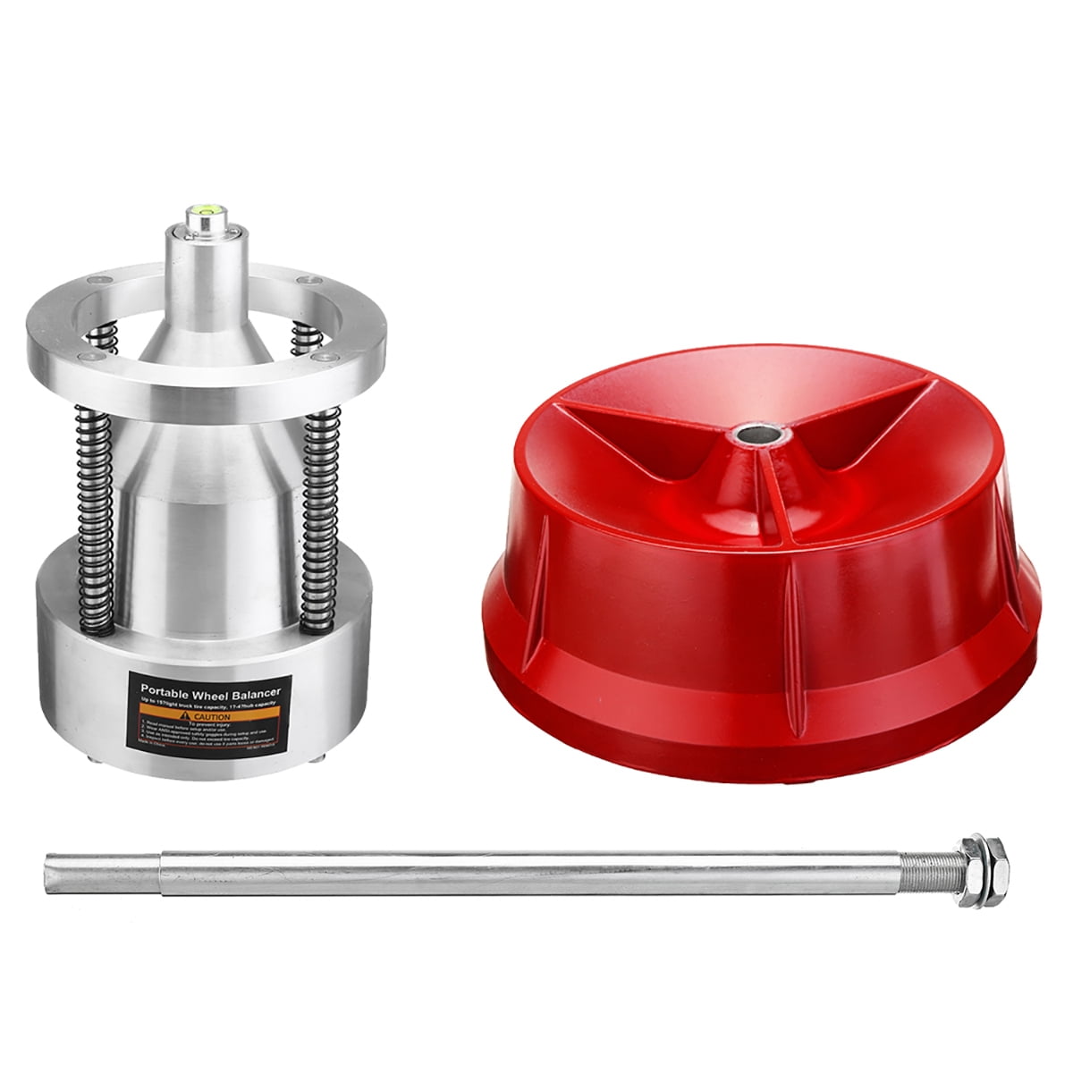 Portable Hubs Wheel Balancer W/ Bubble Level Heavy Duty Rim Tire Cars ...