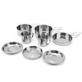 Kritne Stainless Steel Camping Cook Set,8pcs Portable Camping Cookware ...