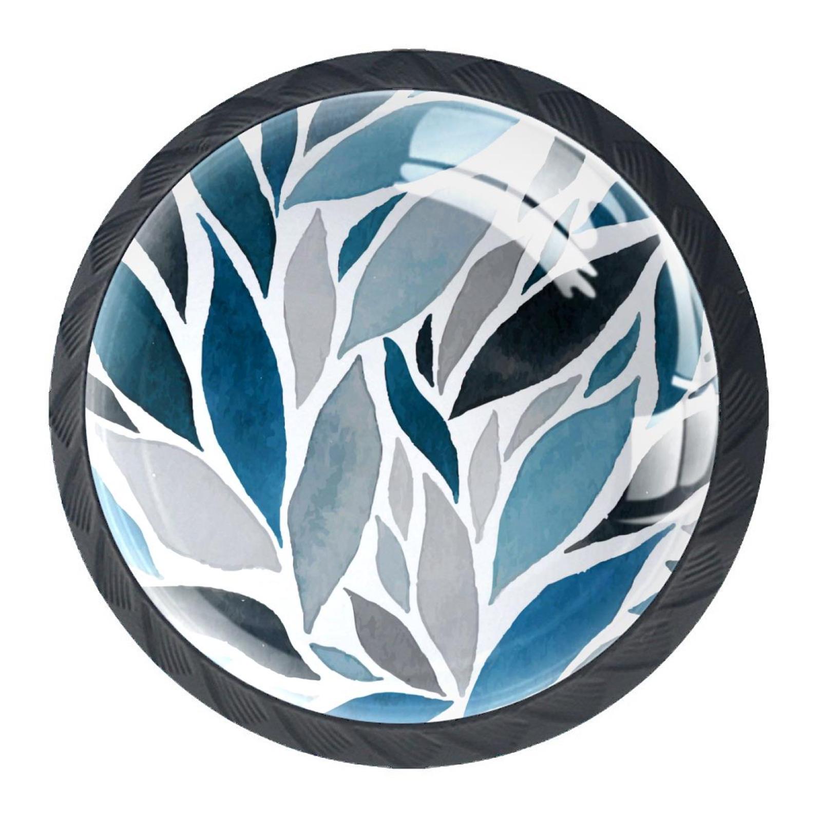 4 Pcs Leaves Knobs for Kitchen Cabinet Cupboard Dresser Bookcase Drawer ...