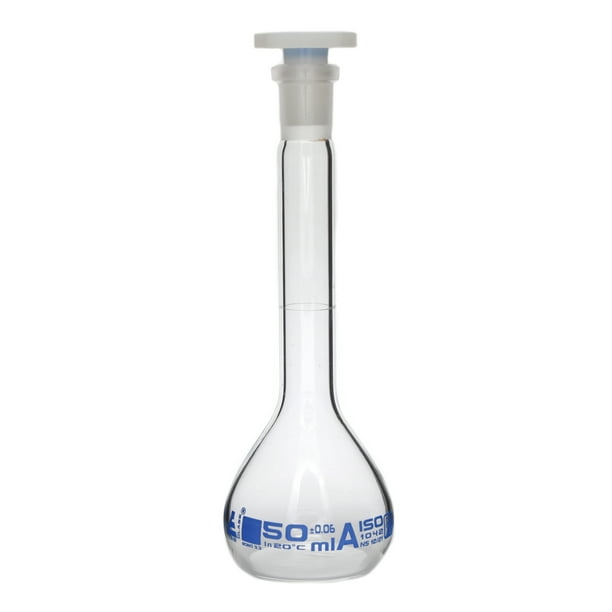 Volumetric Flask, 50ml capacity, Class A - with 12/21 Chemical ...