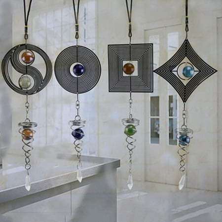 Rotating Wind Chime, Taichi Wind Chimes, Mirror Crystal Ball Metal ...