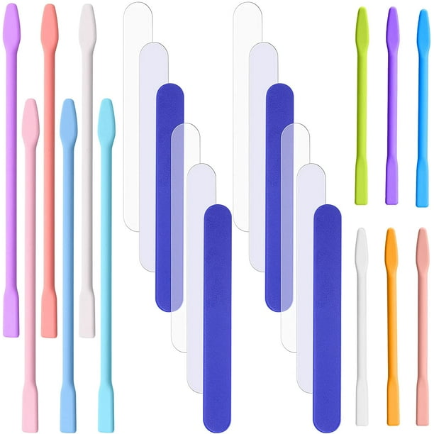 12 Pieces Plastic Stir Rod Sticks Reusable Epoxy Resin Sticks Stirring ...