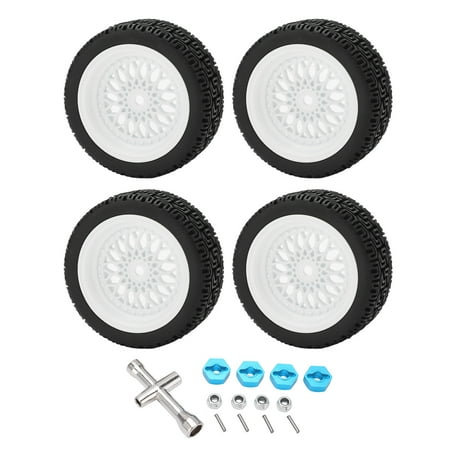 RC Rubber Tires, 4PCS High Abrasion Resistance Good Grip Improve ...