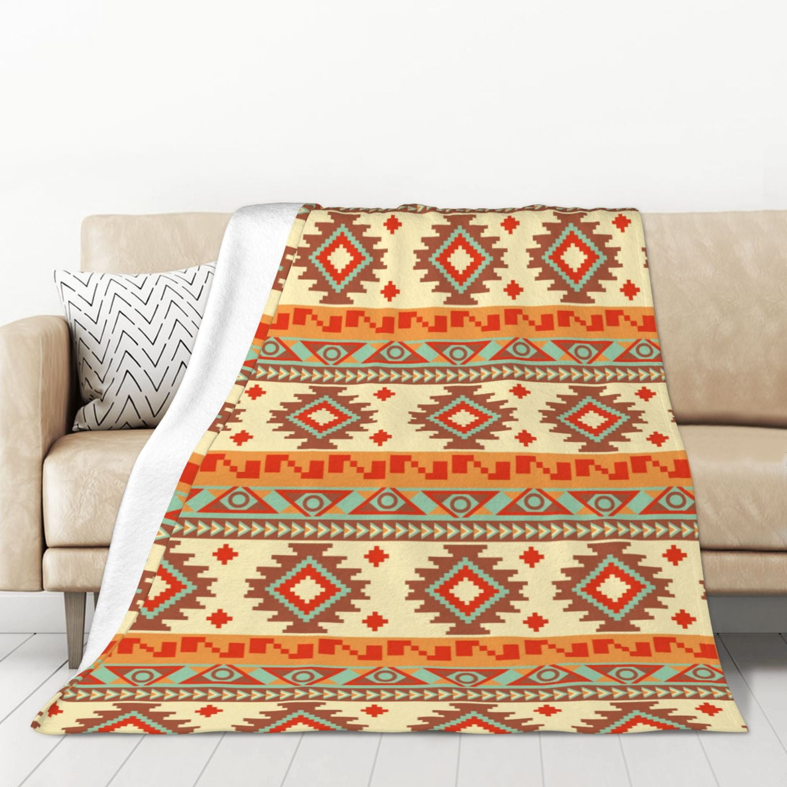 XMXT Throw Blankets, Aztec Native Style Prints Bed Blanket for Bedroom ...