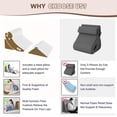 4pcs Bed Wedge Pillow Set For Sleeping Foam Body And Leg Triangle ...