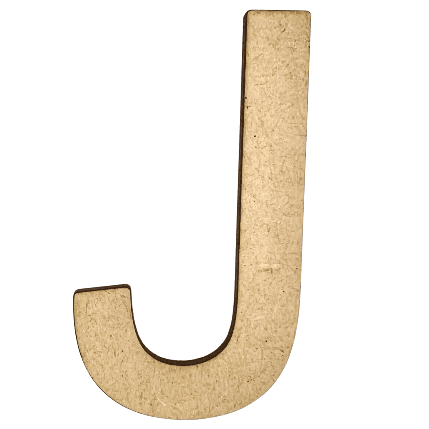 8" Tall MDF Letter J | 1/8" Thick | Krafty Supply Letters | Arial ...