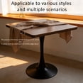 LHYY Square Dining Table,27.6"Tulip Table with Thickened Edge Decor ...