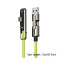 240W Fast Charging Foldable Bracket Data Cable 2 in 1 Data Wire ...