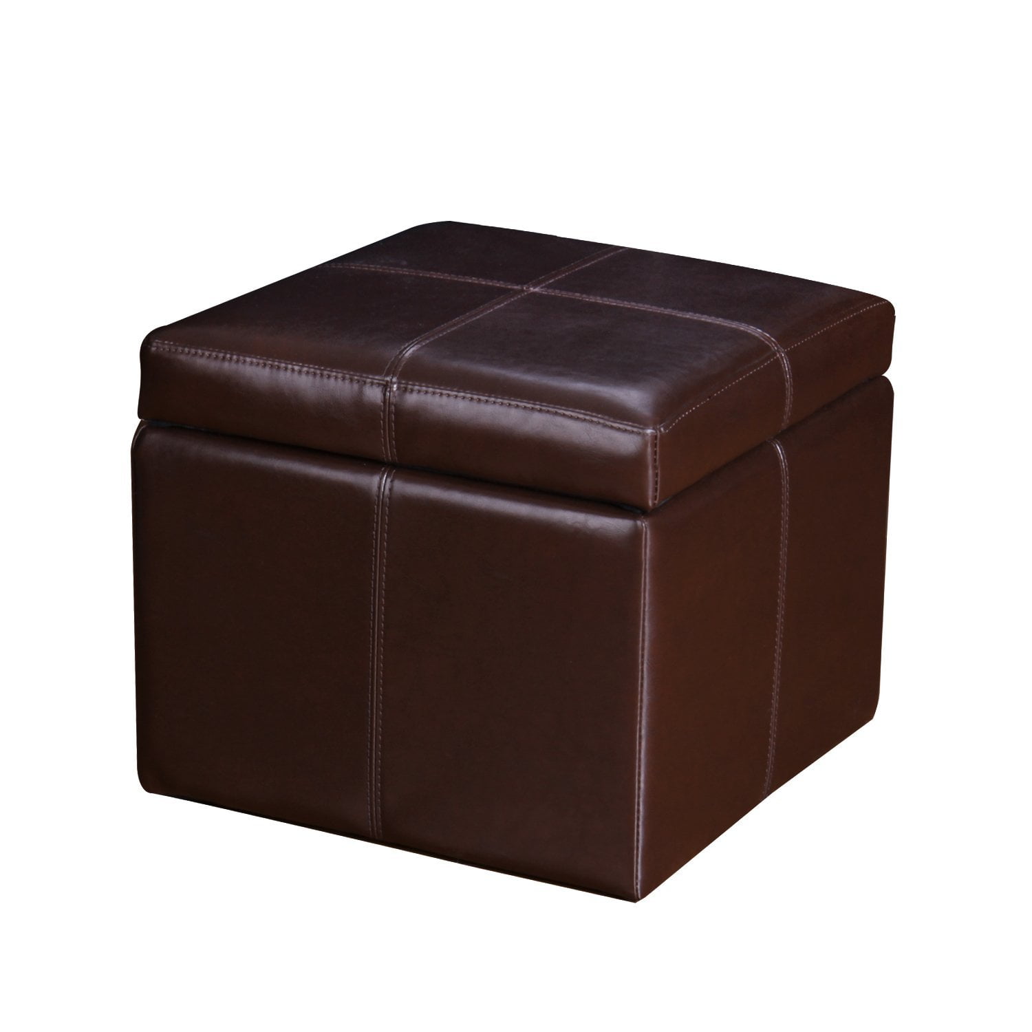 Joveco Square Storage Ottoman Cube Footrest Stool Coffee Table for the ...
