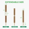 GROWNEER Full Length 24 Inches Coir Totem Pole, 2 Pcs 15 Inches Coco ...