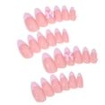 RAGUPEL 2026 New Press on Nails French Tip,Medium Fake Nails with Bow ...