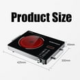 Wobythan Portable Induction Cooktop, 2200W Infrared Electric Stove with ...