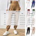 Cargo Pants For Women High Waisted Elastic Waist Pocket Active Daily ...