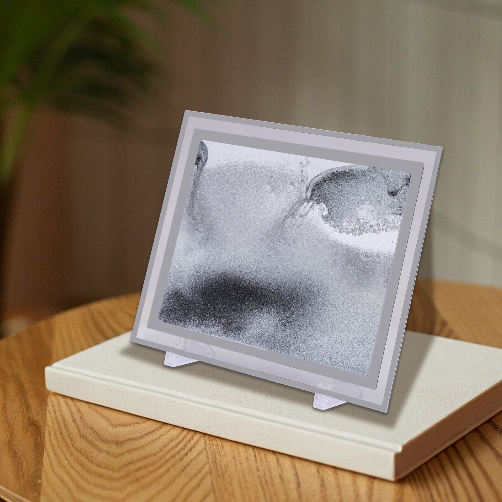 Moving Sand Flowing 3D Dynamic Glass Frame Quicksand Painting Hourglass ...