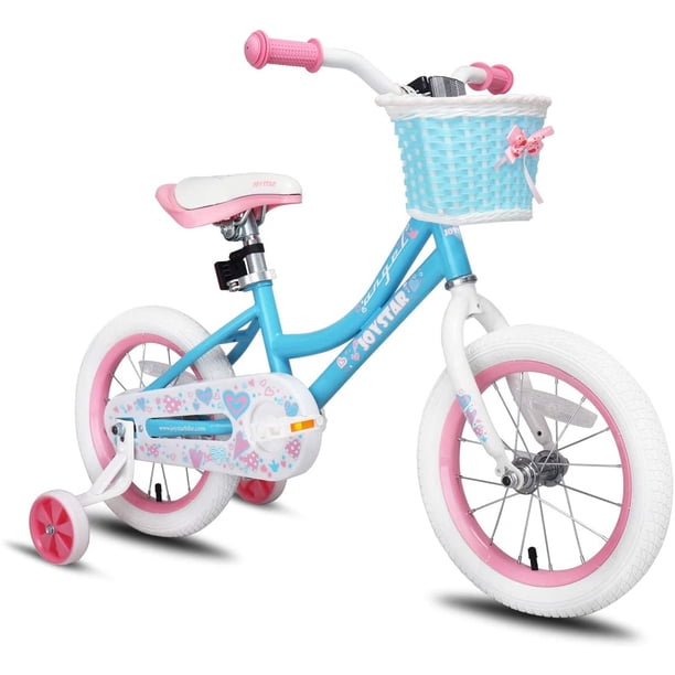 JOYSTAR Angel Girls Bike 12 Inch Kids Bike with Training wheels for 2-4 ...
