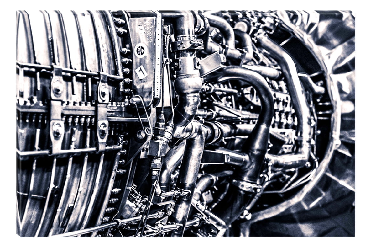 Startonight Canvas Wall Art Black and White Abstract Start the Engine ...