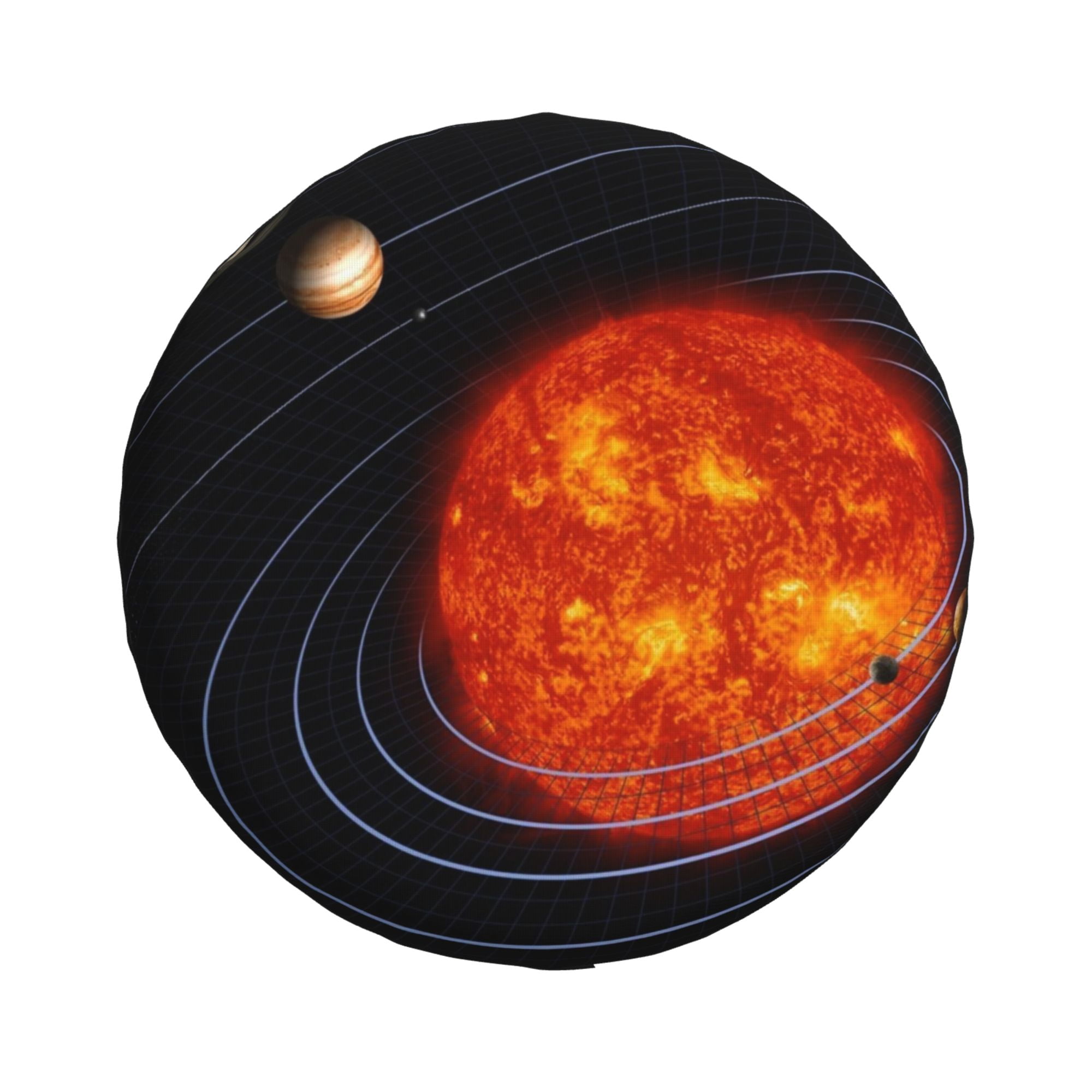 15'' Solar System Planets Pattern Tire Cover, Universal Spare Wheel ...