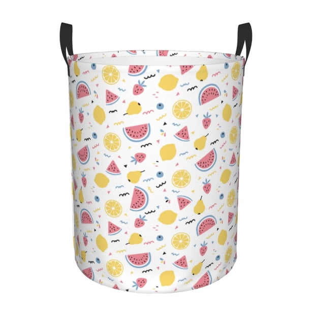 Fotbe Watermelon And Lemon Cesto de Ropa con Asas, Cesto Impermeable de ...
