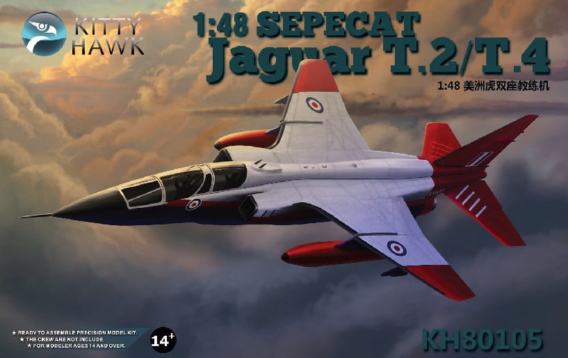 Kitty Hawk Models 80105 1:48 SEPECAT Jaguar T2/T4 Aircraft Plastic ...