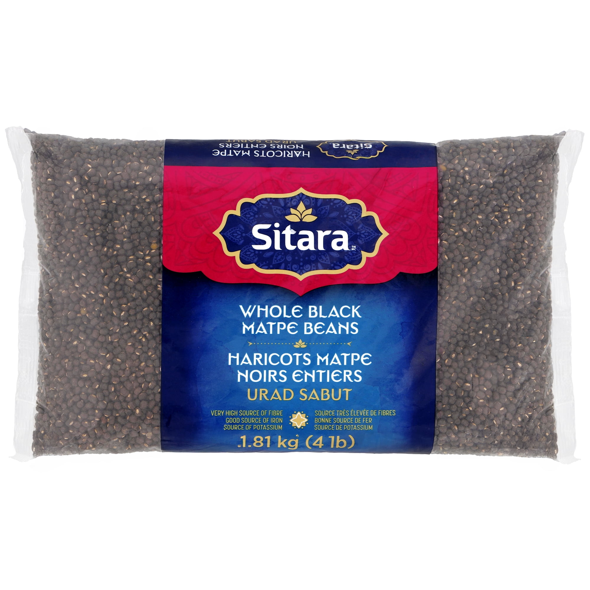 Click here for Sitara Whole Black Matpe Beans 4 Lb prices