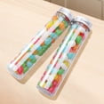 20 Pack 110ml Clear Plastic Candy Tubes with Metal Screw Caps ...