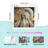 5D DIY Diamond Painting Kit Moon and Sun Religious Diamond Art Perfect ...