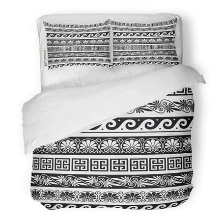 POGLIP 3 Piece Bedding Set Athens Ancient Greek Pattern of Antique ...