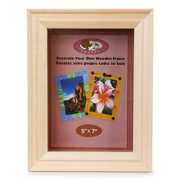 Darice Unfinished Wooden Shadow Box: 5 x 7 Inches - Walmart.com