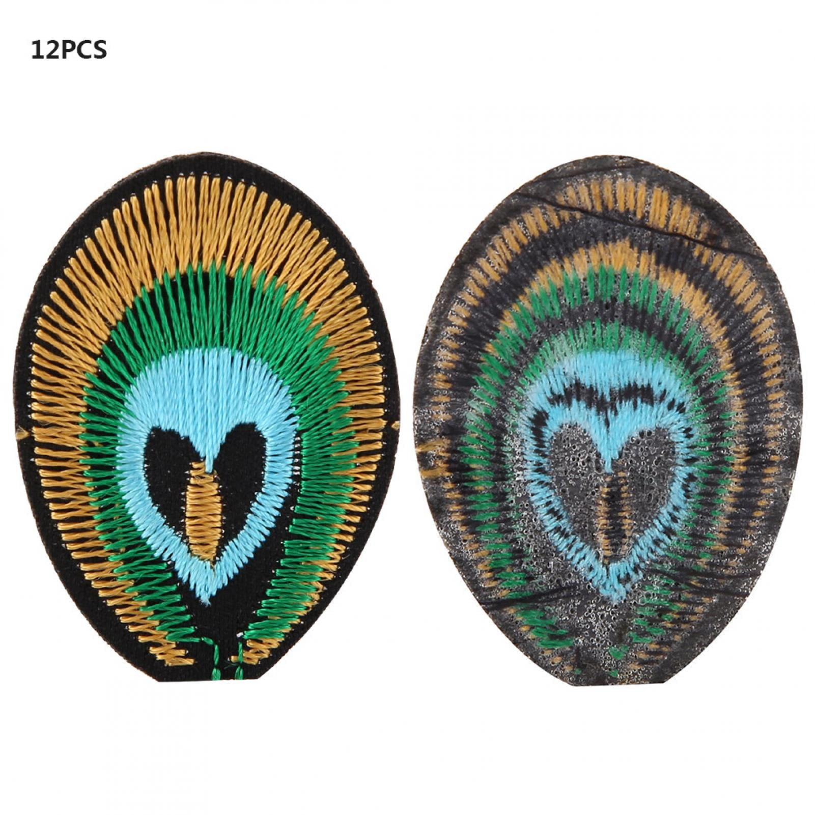 Parches Bordados ANGGREK 12 Parches Tela Bordada Para Camisetas Bolsos ...