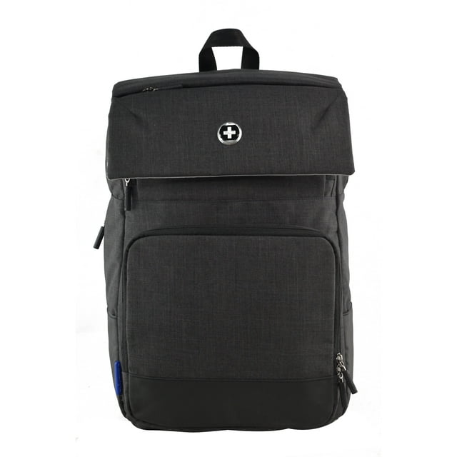 Swissdigital Volt Charcoal Laptop Backpack - Walmart.com