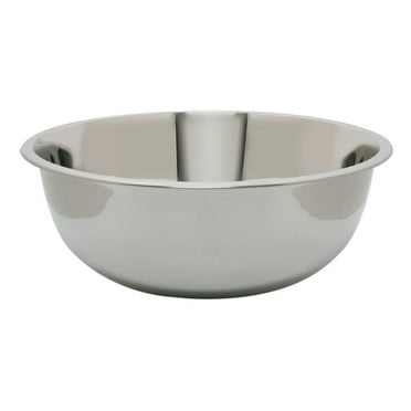Paderno World Cuisine Mixing Bowl, S/S, Flat, DIA 7 1/2" x H 4 1/2", 2 ...