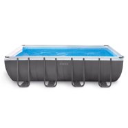 "Intex Ultra Frame Rectangular Swimming Pool Set 18'x9'x52"" with Pump ...