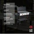 GasOne Gas Griddle ‚Äì 2-Burner Propane Flat Top Grill - Walmart.com