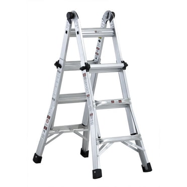 Louisville Ladder 6' Fiberglass Twin Step Ladder, 10' Reach, 375 lbs ...