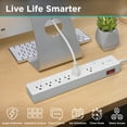 iHome 6 Outlet Smart Surge Protector Works with Alexa and Google Home ...