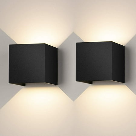Lepai 2 Piece Dimmable Tricolor Indoor Wall Light with Adjustable Beam ...