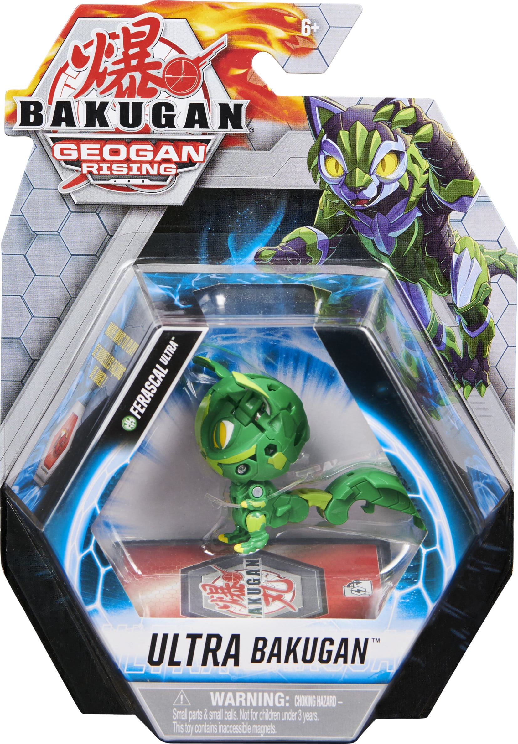 Bakugan Ultra, Ferascal, 3-inch Tall Geogan Rising Collectible Action ...