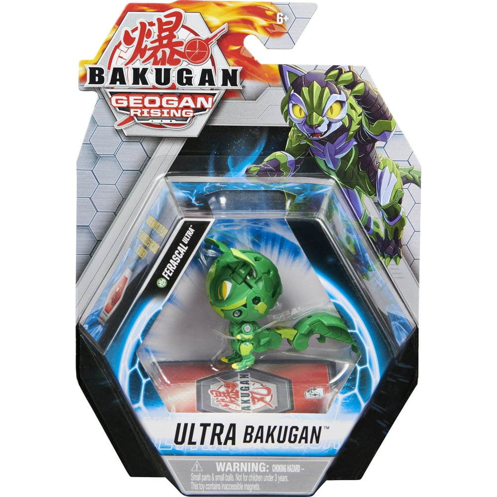 Bakugan Ultra, Ferascal, 3-inch Tall Geogan Rising Collectible Action ...